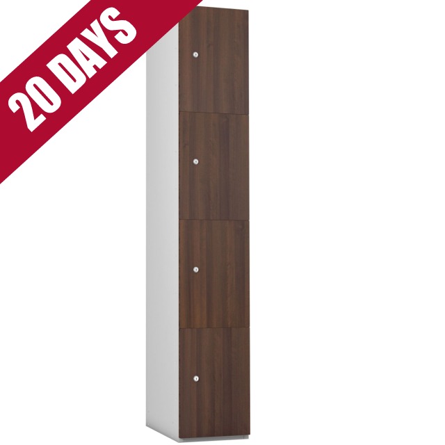 4-Tier Timber Door Lockers | View the range at asllockers.co.uk