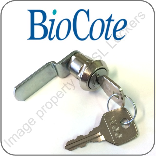 Biocote Lockers CC Series Cam Lock c/w 2 Keys (old style) | ASL Lockers
